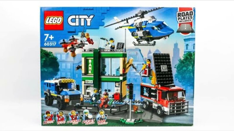 Конструктор LEGO CITY 60317 Полицейская погоня в банке Speed Build ...