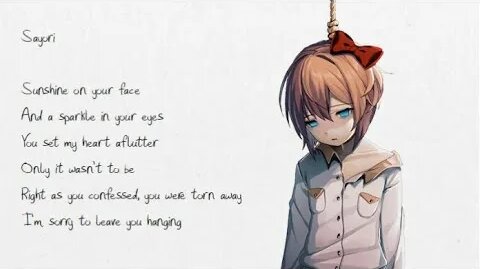 Sayo-Nara {Sayori's death theme} (Doki Doki literature club plus ...