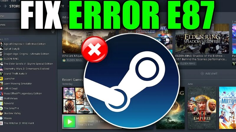 How To Fix Steam Error Code E87 - Easy Guide - Yandex Video aramada ...