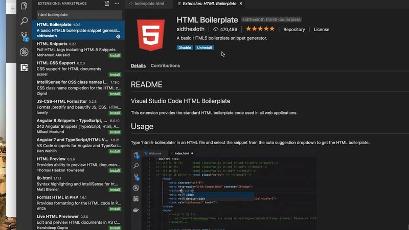 How to install HTML boilerplate (template) in Visual Studio? - Yandex ...