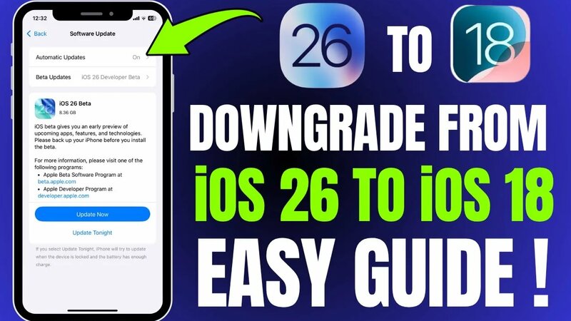 How to Downgrade iOS 26 Beta to iOS 18.5 - Step by Step Guide ...