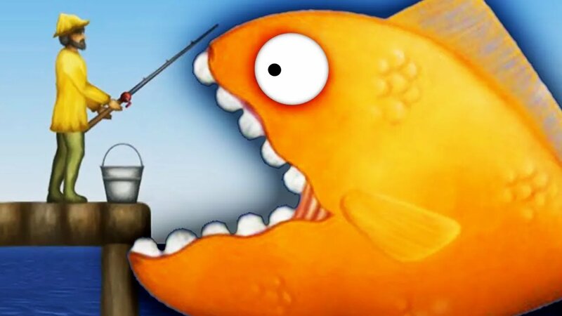 Tasty Blue #2 Карасик ВАСЯ СЪЕЛ Рыбаков Веселая мульт игра для детей ...