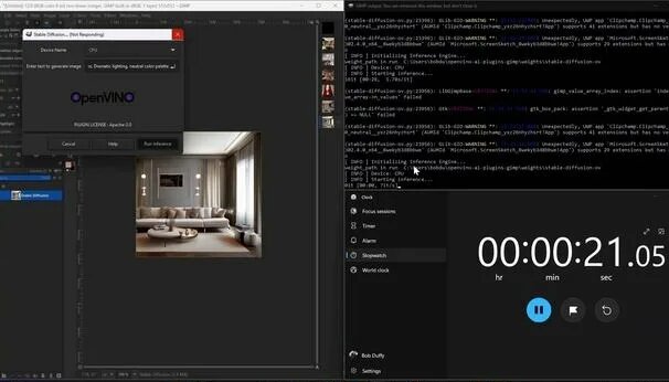Using Stable Diffusion on GIMP with Intel Arc Graphics - Смотреть ...