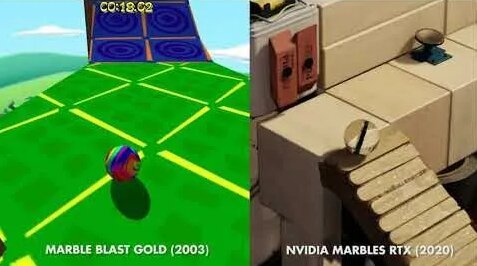 Marble Blast Gold vs Nvidia Marbles RTX (17 Years of Marble Evolution ...