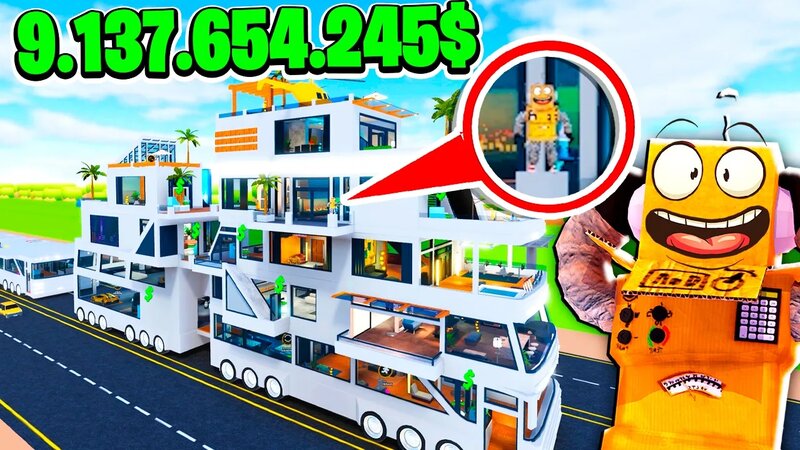 Построил Самый Дорогой Автобус В МИРЕ! Roblox Mega Luxury Bus Tycoon ...