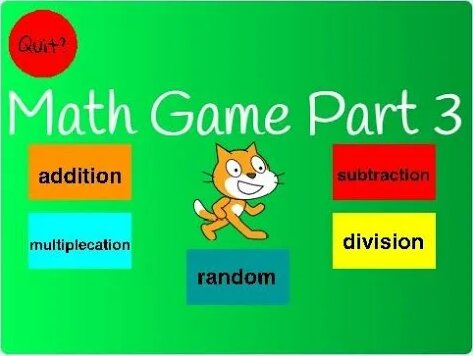 Scratch Tutorial | Math Game | Part 3 | How to make a math game on ...