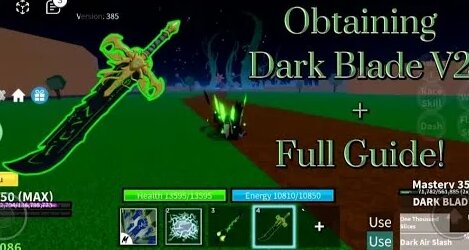 Obtaining Dark Blade V2 + *Showcase*(Full Guide) | Blox Fruits ...