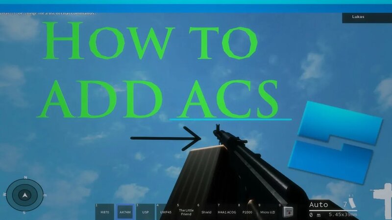 How to set up ACS Guns in Roblox Studio (Updated Version 2022) - Yandex ...