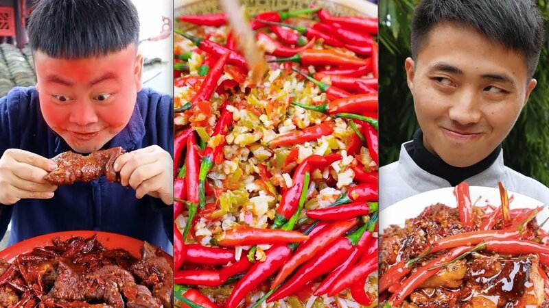 Eating chili challenge! | Funny Mukbang | TikTok Funny Video | Songsong ...