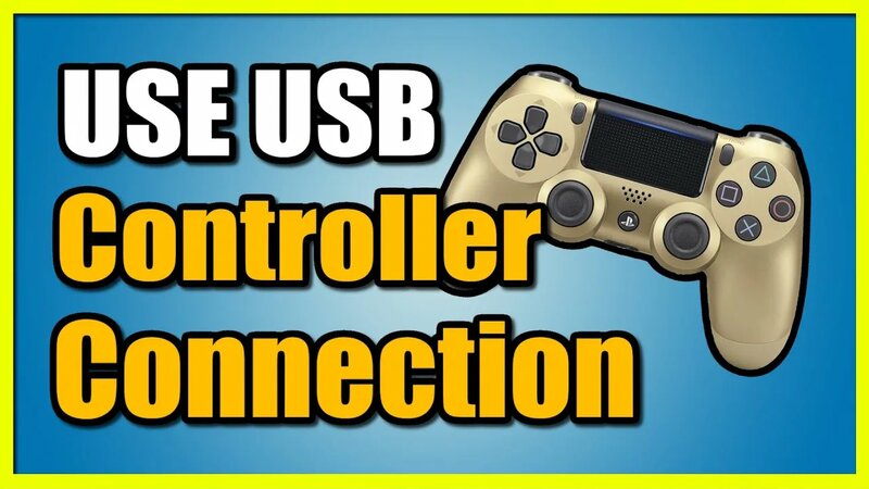 How to USE USB Connection on PS4 Controller instead of Bluetooth (Easy ...