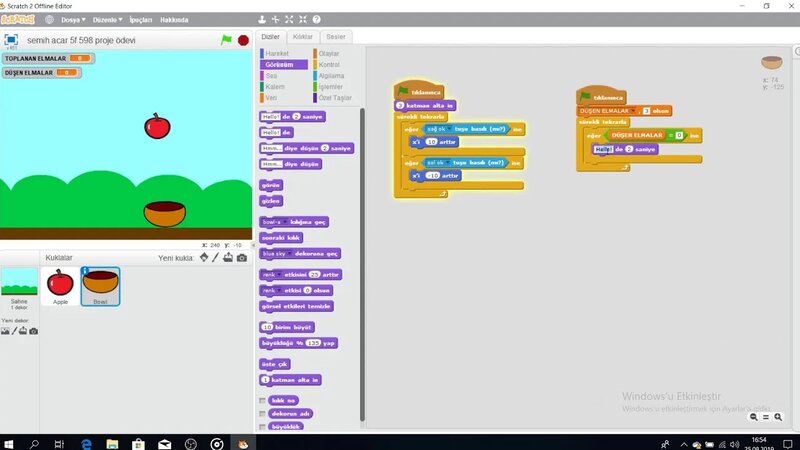 Elma yakalama oyunu yapımı scratch - Yandex Video aramada çevrimiçi izle