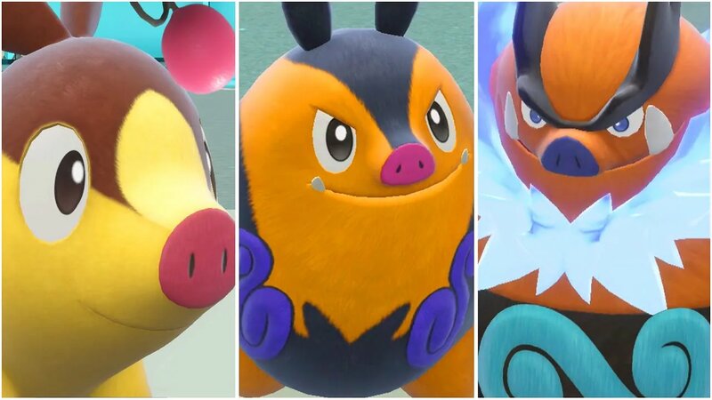 FULL Tepig Evolution TEAM! Shiny Tepig, Pignite, Emboar Moveset Pokemon ...