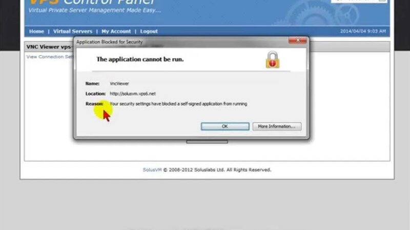 How To Fix Java Your Security Settings Have Blocked A Self Signed ...