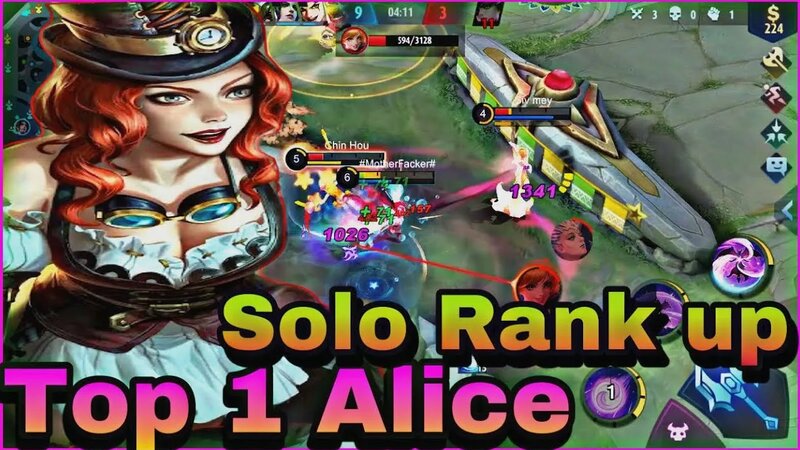 Alice top 1 - solo rank road to mythic - alice mobile legends - best ...