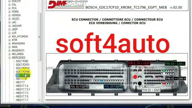 Ecu connector pinout Bosch ECU connection pin diagram - Yandex Video ...
