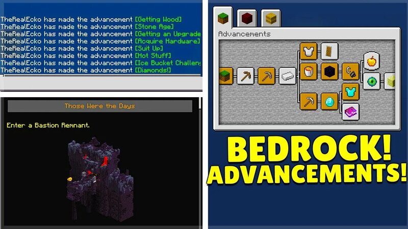 How to get Minecraft Java Advancements on Minecraft Bedrock/PE - Yandex ...