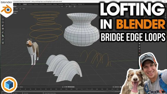 Using Bridge Edge Loops In Blender To Create Complex Shapes With Lofting Erofound