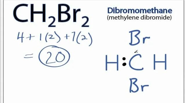 CH2Br2 Lewis Structure: How to Draw the Lewis Structure for CH2Br2 ...