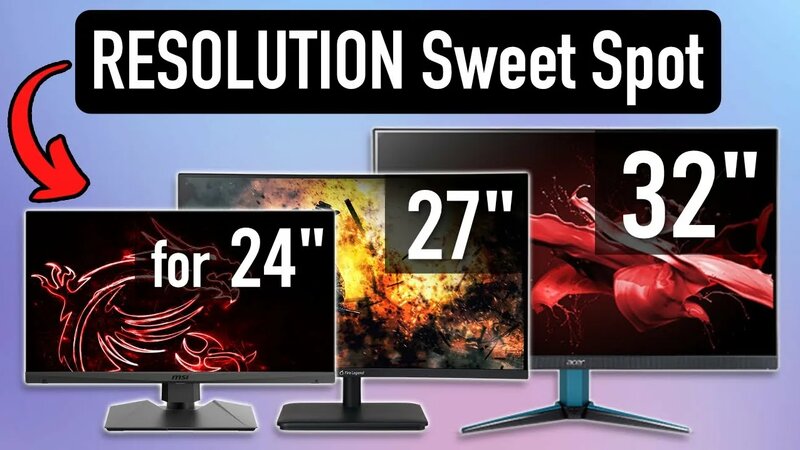 Best Monitor Resolution & Size [24 vs 27 vs 32 inch Monitor] 1080p ...