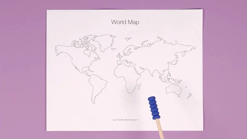 World Blank Map Worksheet