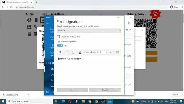 How to Add QR Code In Outlook For Business - Enable OR Disable ...