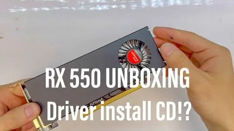 THE LAST Driver CD!? Unboxing PowerColor AMD Radeon RX 550 Low Profile ...