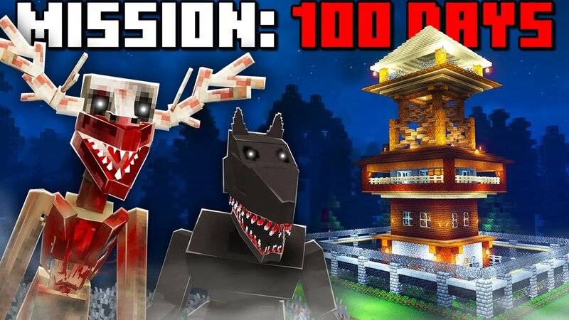 Surviving Minecraft's Scariest Horror Mods for 100 DAYS in Hardcore #3 ...