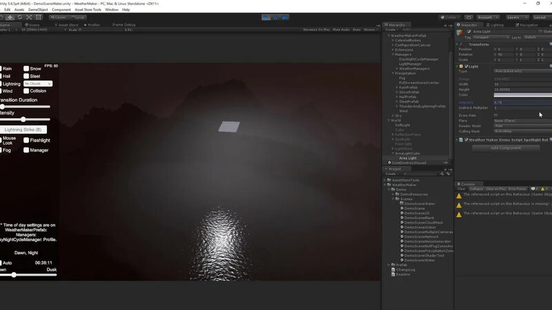 Unity Real-time Volumetric Area Lights with Weather Maker - Yandex ...