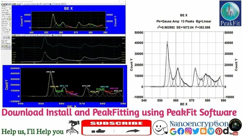 How to download, Install and Peak Fitting of XPS data using PeakFit ...