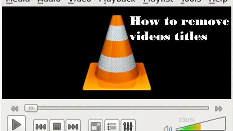 How to remove titles from videos when playing in VLC player