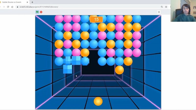 Game #23: How to Make the Bubble Shooter Game on Scratch || Color ...