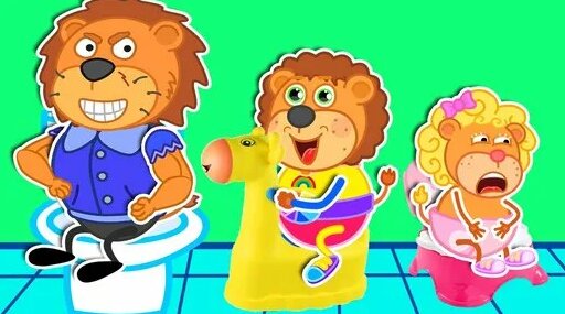 I Can Go Potty! Potty Training with Little Lion | Kids Stories | Lion ...