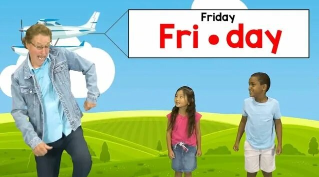 Days of the Week Syllables Song | Jack Hartmann | Syllable Song ...