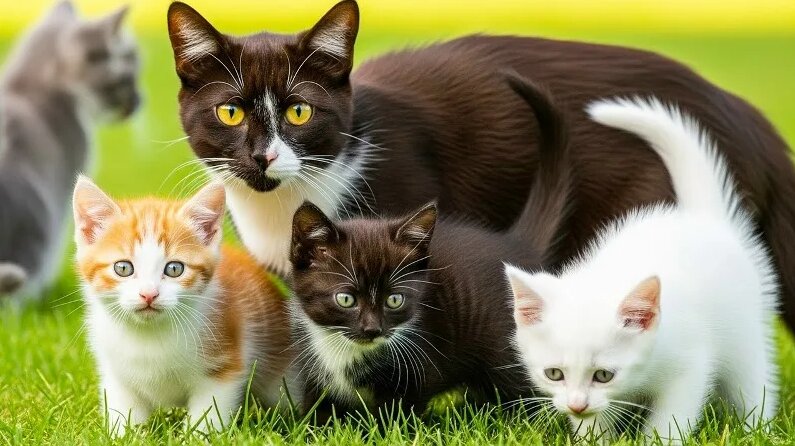 Lonely Kitten Meows for Love – Finds Joy with Puppies, Chicks ...