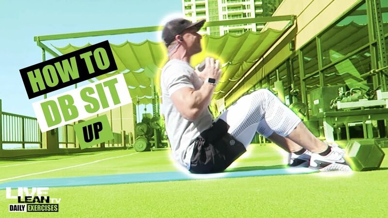 How To Do A Dumbbell SIT UP | Exercise Demonstration Video and Guide ...
