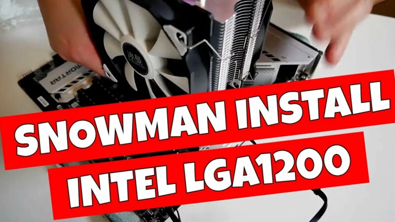 How To Install Aftermarket Snowman M T4 Cooler On Intel 775 115x ...