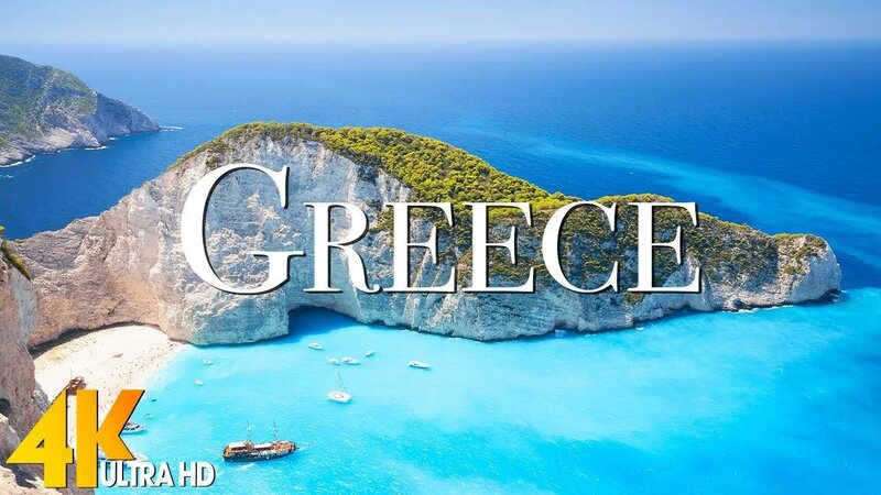 Greece 4K - Scenic Relaxation Film With Calming Music (4K Video Ultra ...