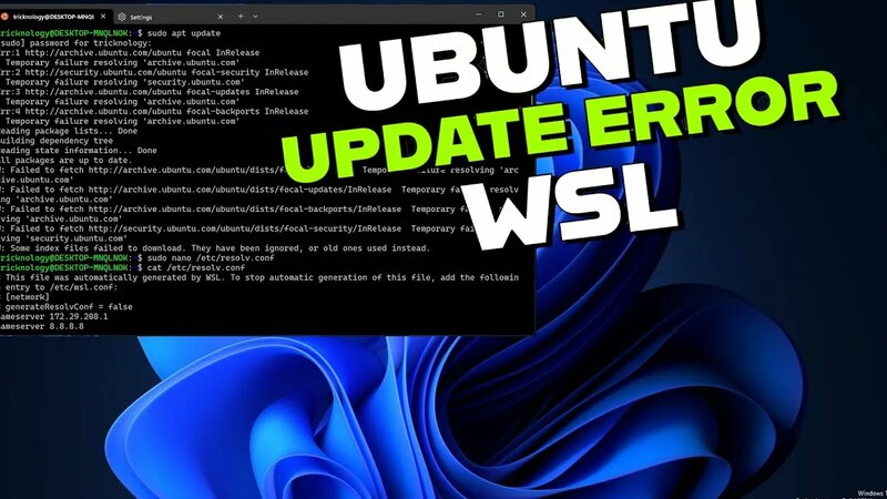 How To Fix Fixing Ubuntu Update Error in WSL Windows 11 - Yandex Video ...