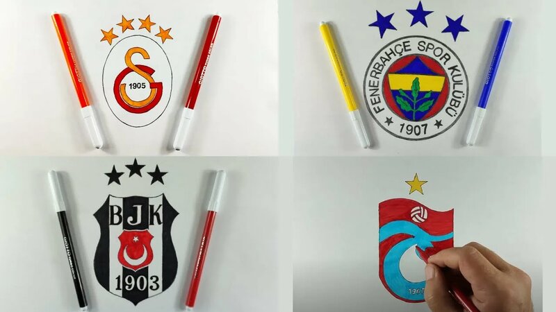 Galatasaray, Fenerbahçe, Beşiktaş, Trabzonspor Logosu Nasil Çizilir ...