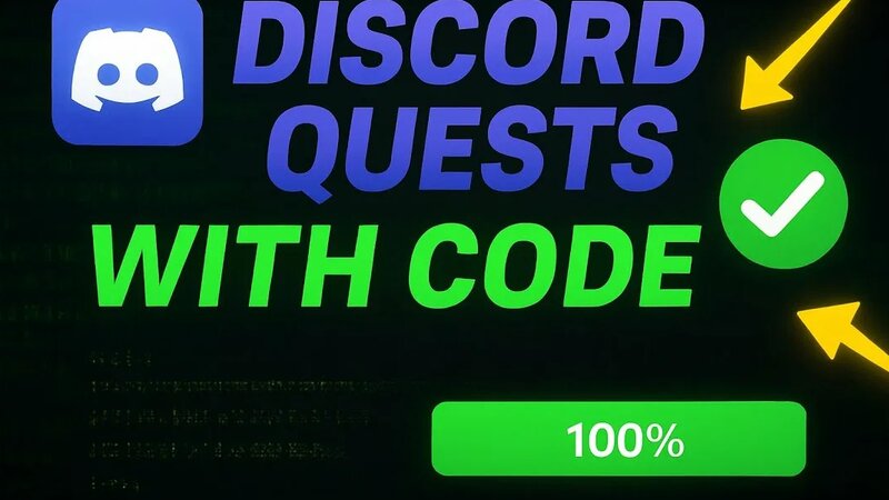 Complete Discord Quests Easily with Code (Step-by-Step Tutorial) Quest ...