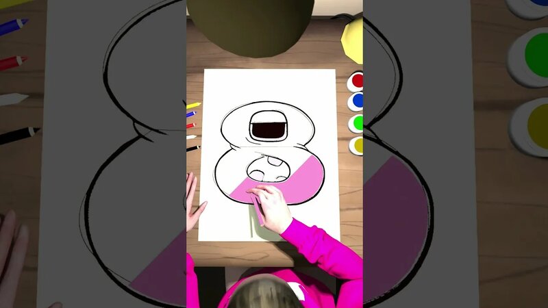 Master Drawing number lore "8" with This Easy Pencil Tutorial for Kids ...