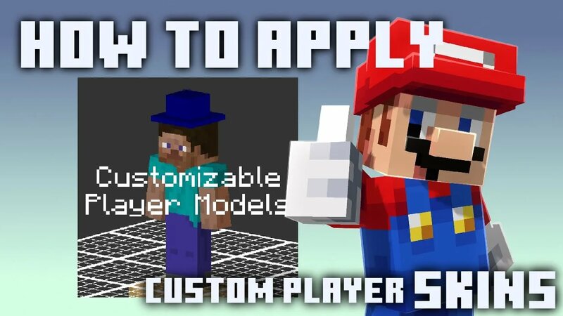 How To Apply Customizable Player Models Skins | Minecraft Customizable ...
