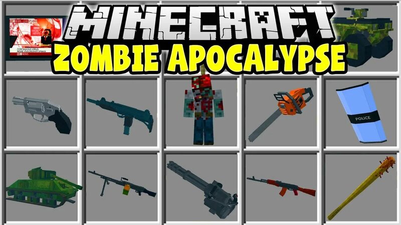 Minecraft Zombie Apocalypse MOD | TRY AND Survive IN THE Zombie ...
