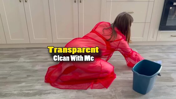4K Transparent Cleaning With Me | Deep Home Cleaning in Short Dress ...