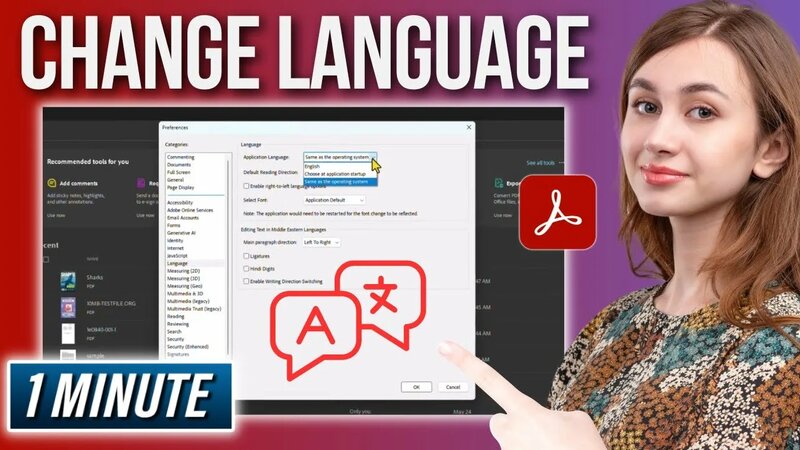 How to Change Adobe Acrobat Reader Language - Yandex Video aramada ...