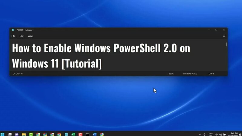 How to Enable Windows PowerShell 2.0 on Windows 11 Tutorial - Смотреть ...