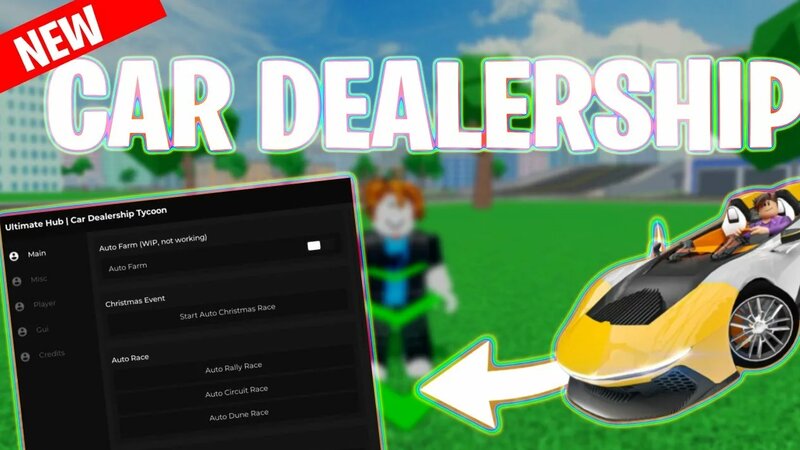 NEW* Car Dealership Tycoon Script (Pastebin 2024) (AUTO FARM, AUTO RACE ...