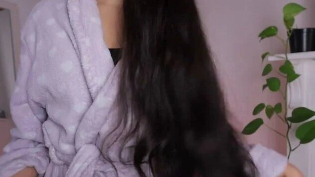 I tried Garnier fructis HAIR FOOD Watermelon Hair Mask on Fine Long ...