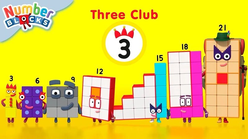 Made of Three Club! Numbers for Kids | Counting Maths Cartoon - 123 ...
