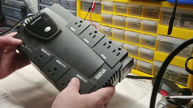 Cyber Power ups battery backup model cp585lcd continuous double beeping ...